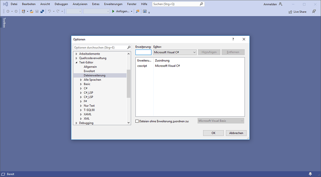 C# Scripting mit Microsoft Visual Studio - combit CRM-Forum